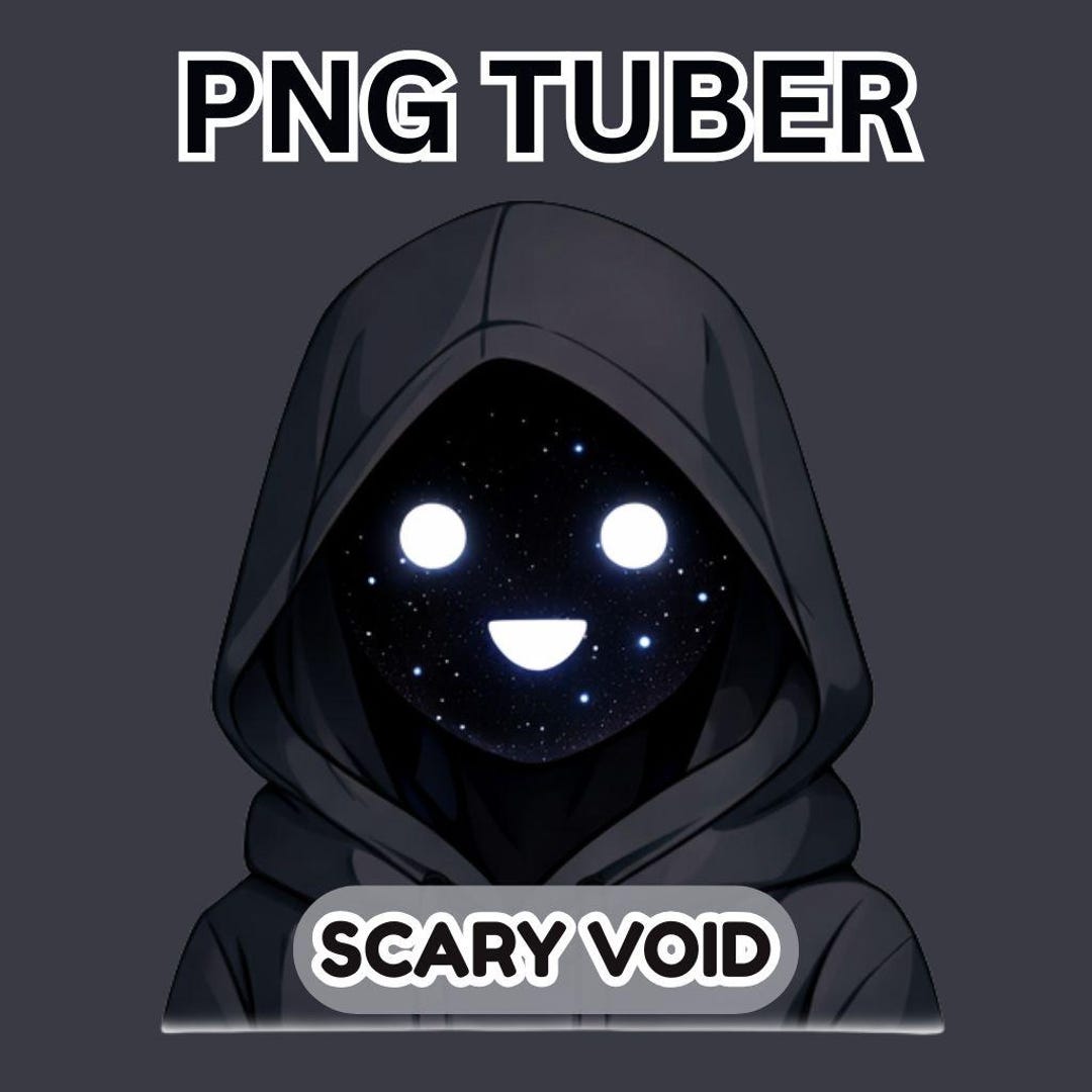 Scary Void Pngtuber Avatar | 16 Expression Set (digital Download) - Etsy