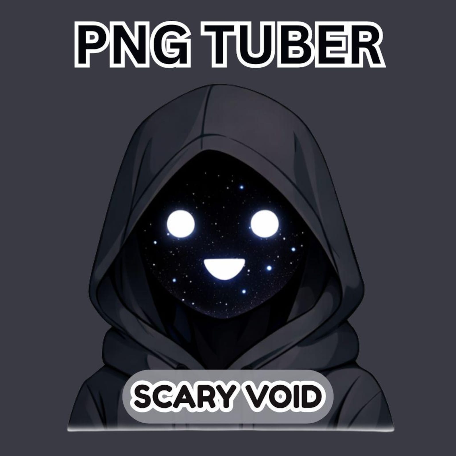 Scary Void Pngtuber Avatar | 16 Expression Set (digital Download) - Etsy