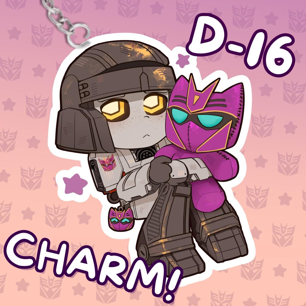 TFO / Little D-16 Megatronus Fan Charm - Etsy