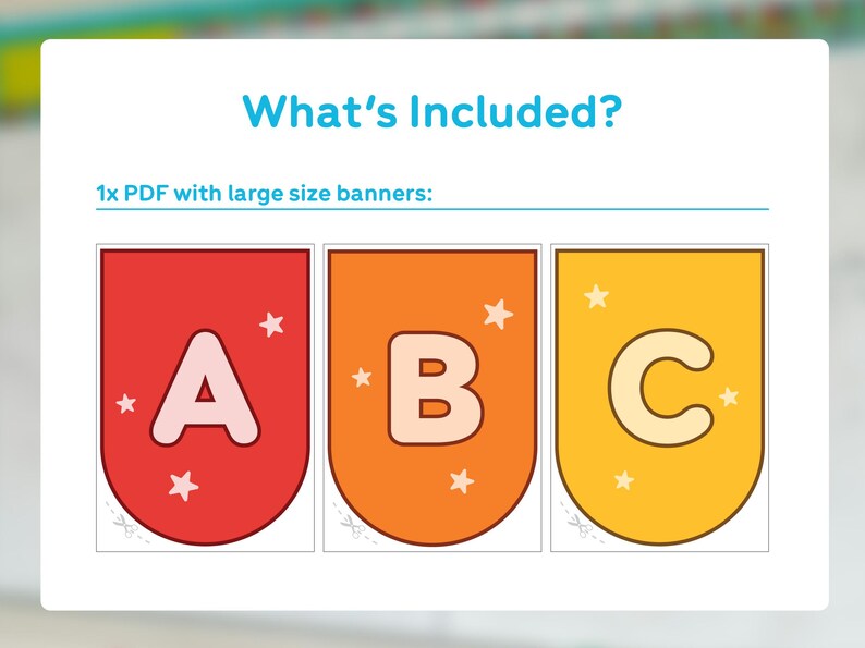 Rainbow Star ABC Banner A4, Alphabet Display, Classroom Decor, Learn ...