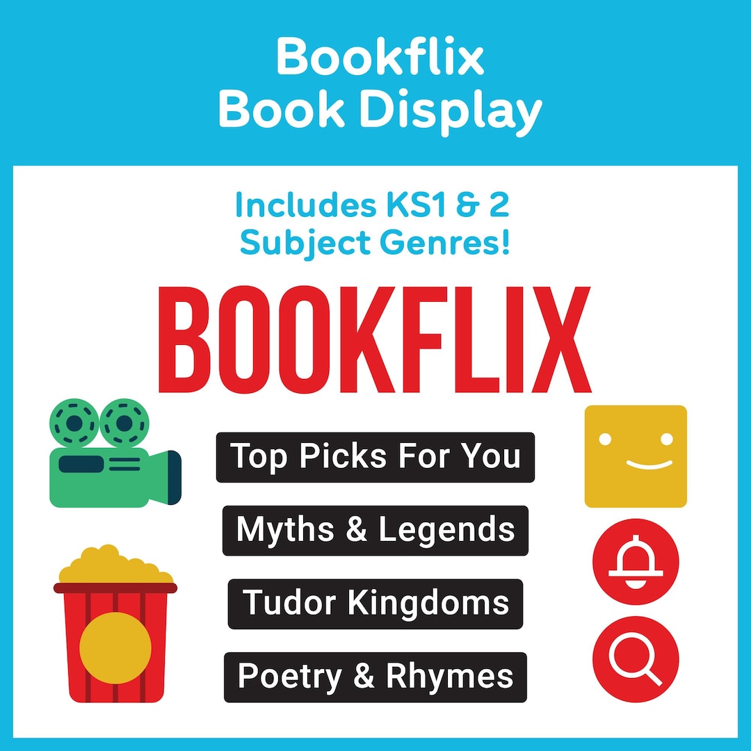 Bookflix Classroom Decor: Enage With Reading and the Curriculum ...
