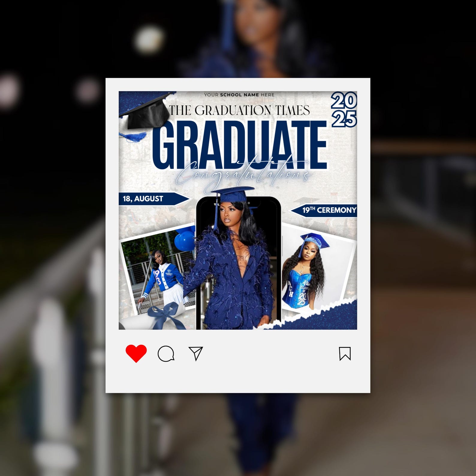 Graduate Flyer, Graduation Party Flyer, Graduation Invitation, College ...