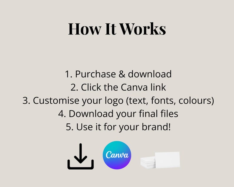 20 Editable Canva Logo Templates | Minimal Branding Kit | Premade Logos ...