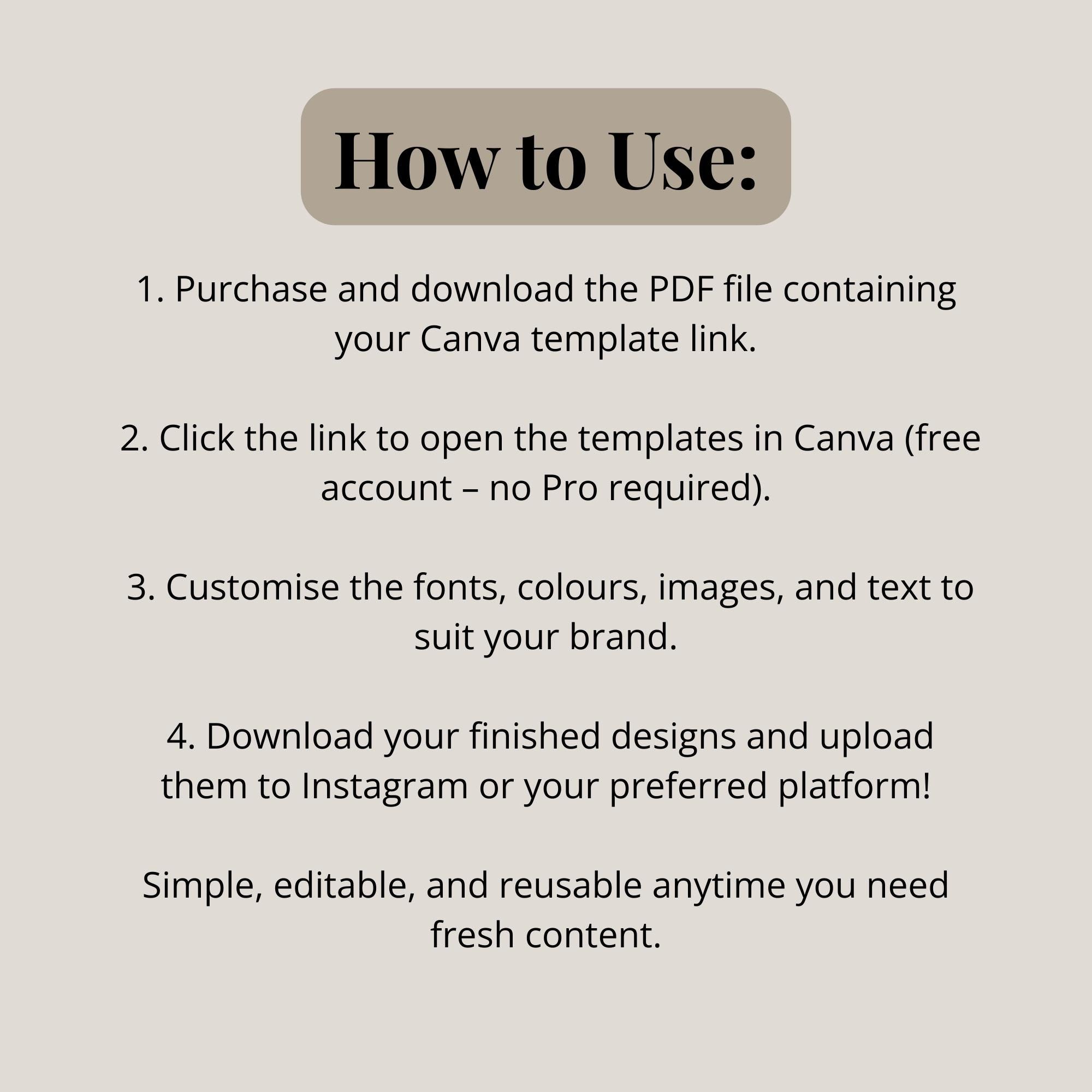 30 Editable Instagram Carousel Templates | Canva Templates for Small ...