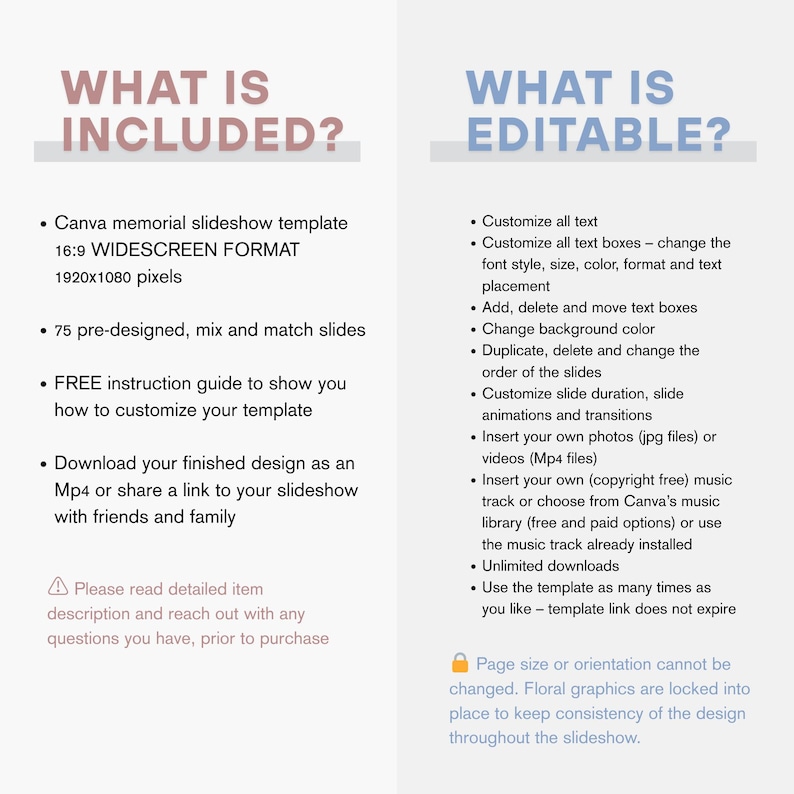 Purple Floral Funeral Slideshow Template: Celebration of Life (canva ...