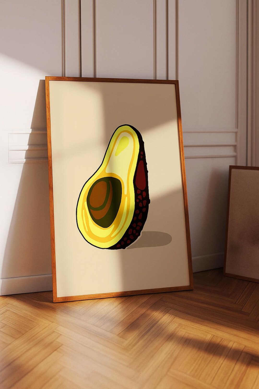 Handmade Avocado Illustration | Minimalist Kitchen Wall Decor ...