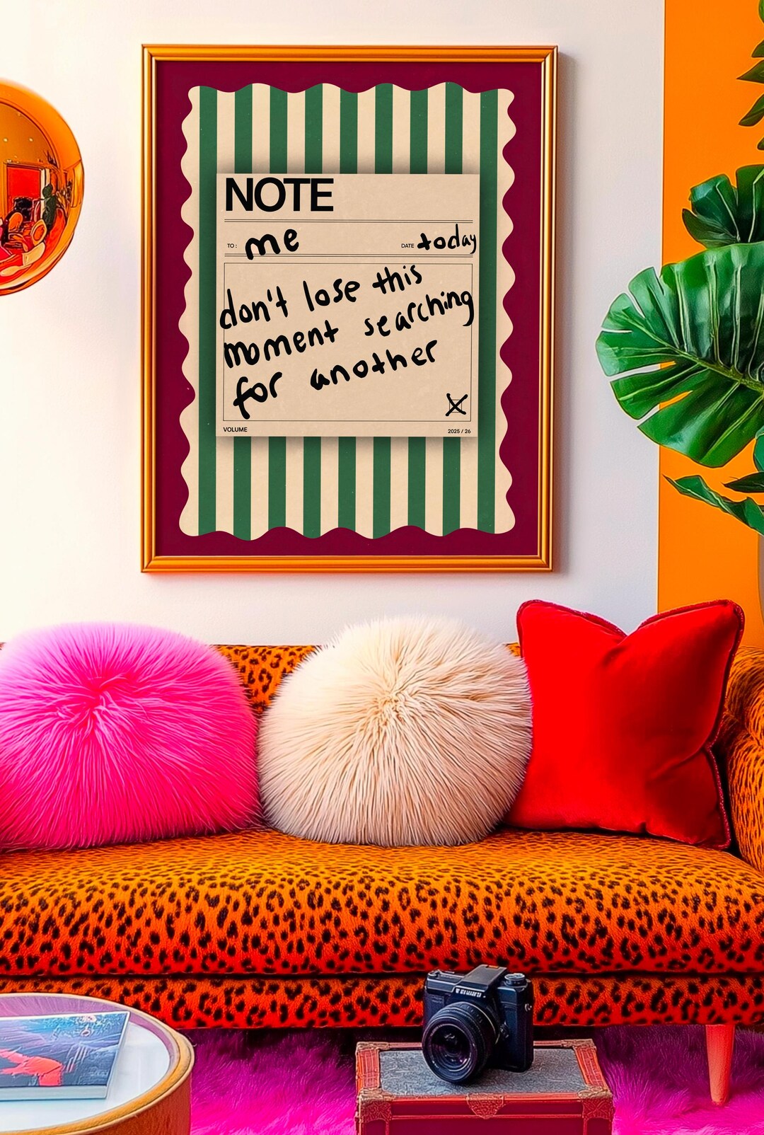 Inspirational Note Art Print: Modern Handwritten Quote Poster, Retro ...