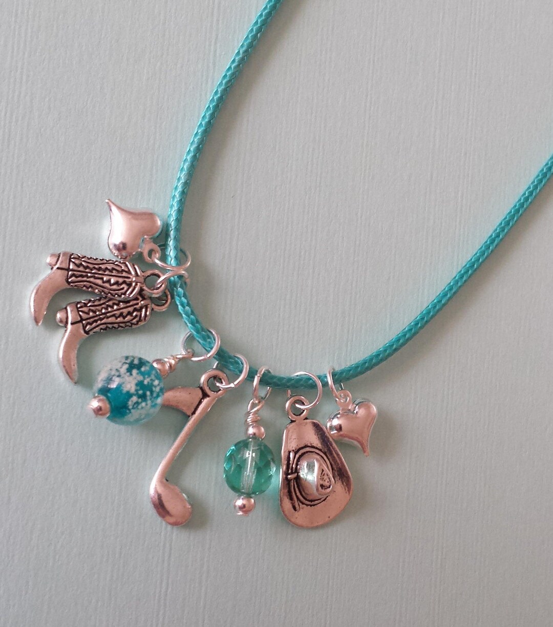 Country Music Necklace, Glow in the Dark, Charm Necklace, Country ...