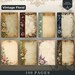 Vintage Floral Junk Journal Kit, Lined Paper, Scrapbook Pages (digital ...