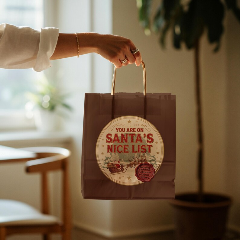 Santa's Letter, Santa's Nice List PNG, Christmas Santa Postal Mark ...