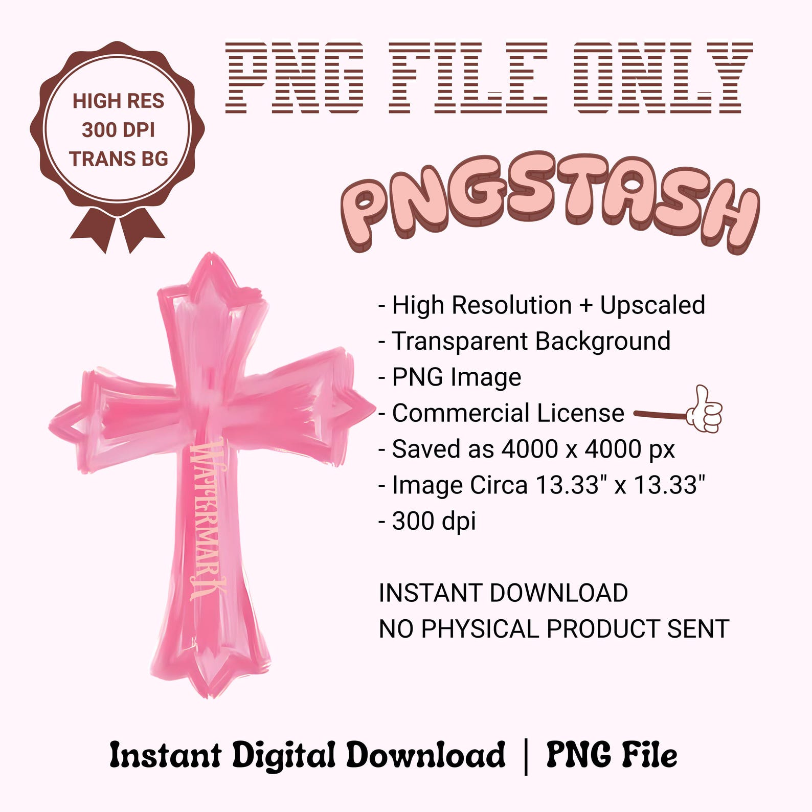 Pink Crucifix Cross PNG, Christian Cross Clipart, Jesus on Cross ...