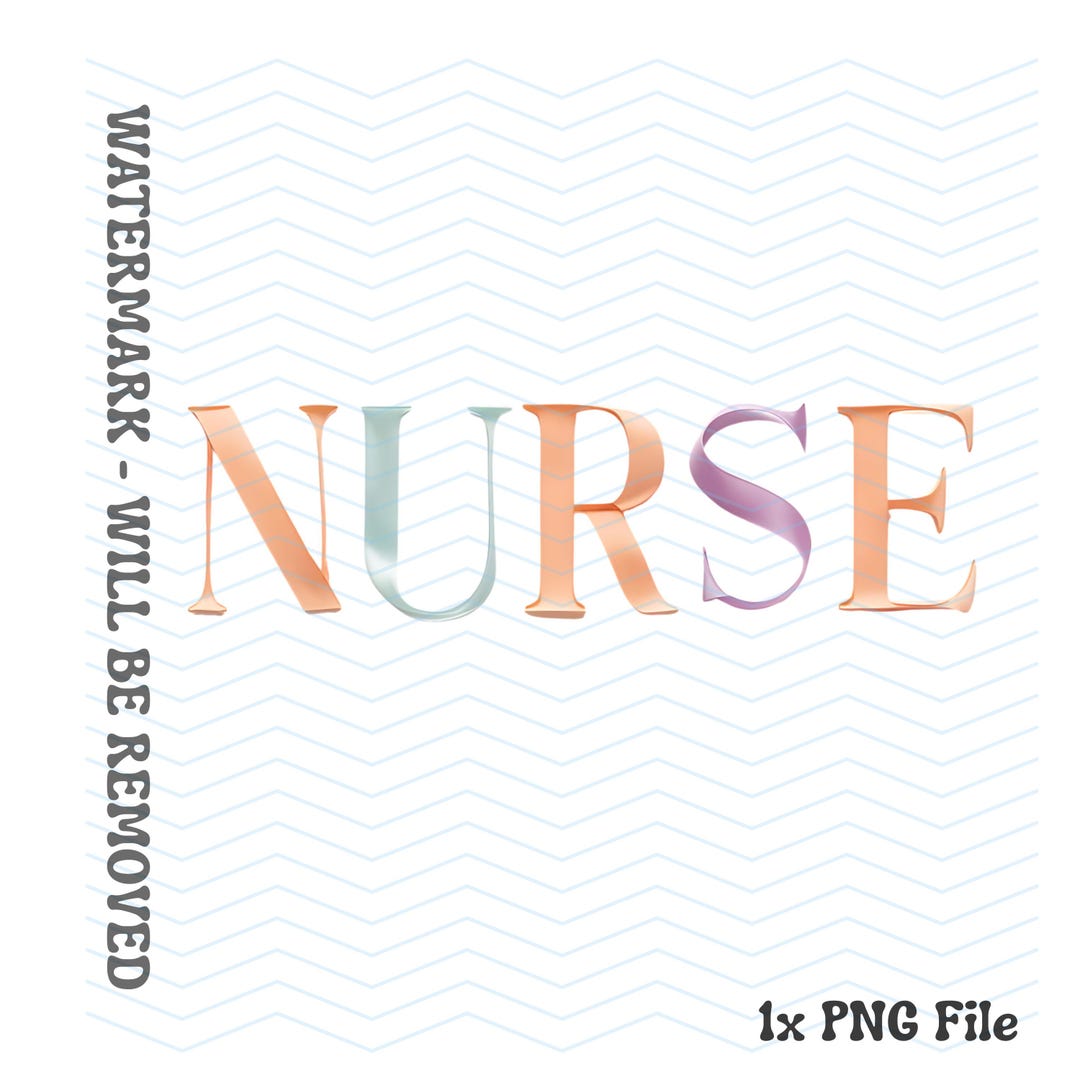 Pastel Ribbon Nurse PNG Text File, Nurse Day Trending Nurse Pngs Best ...