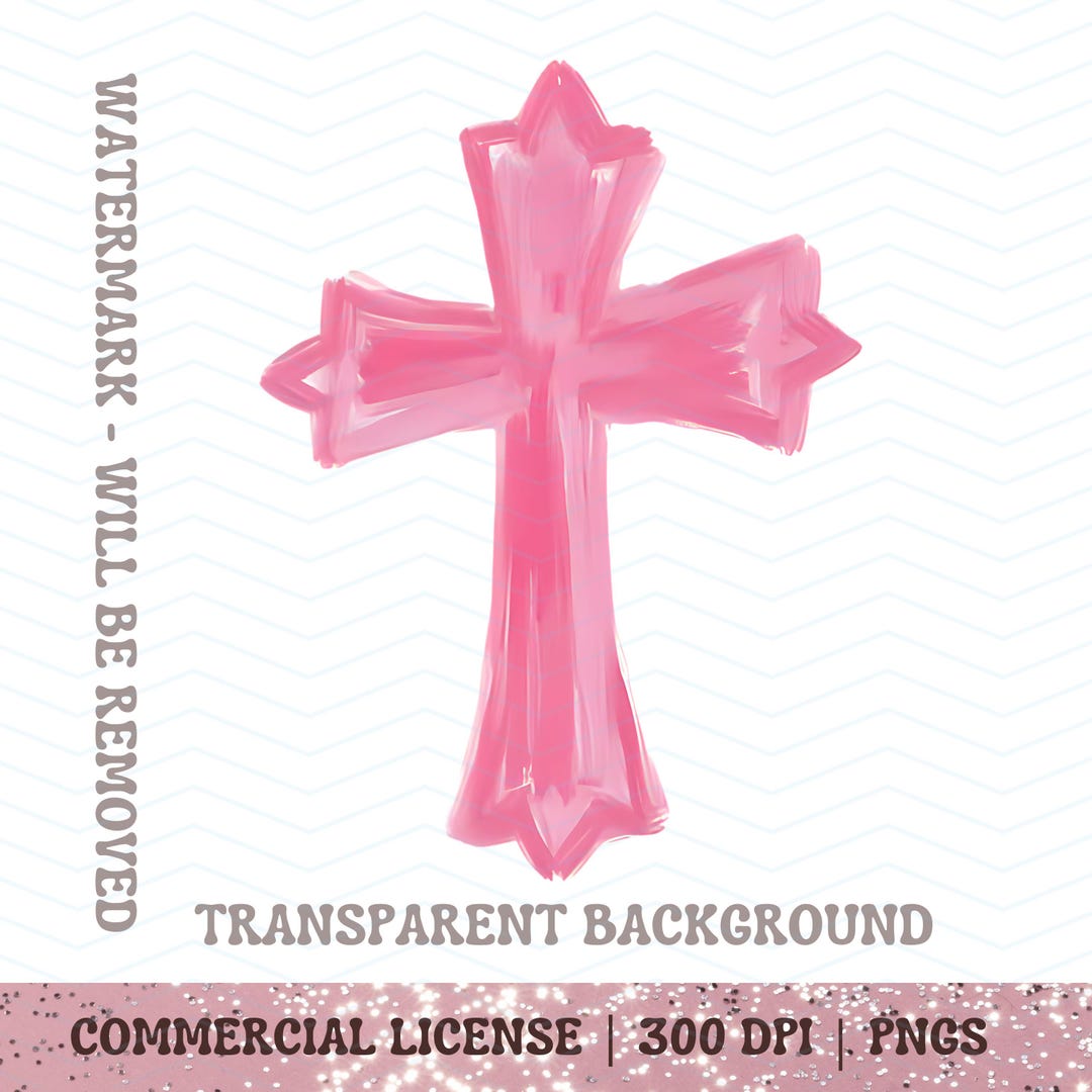 Pink Crucifix Cross PNG, Christian Cross Clipart, Jesus on Cross ...