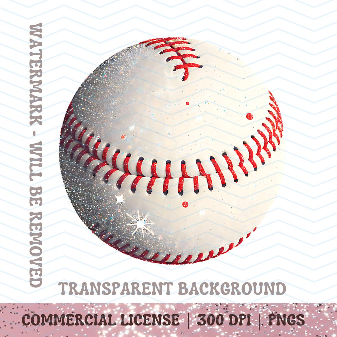 Baseball PNG Baseball Clipart Glitter Sparkly Base Ball PNG Sublimation ...