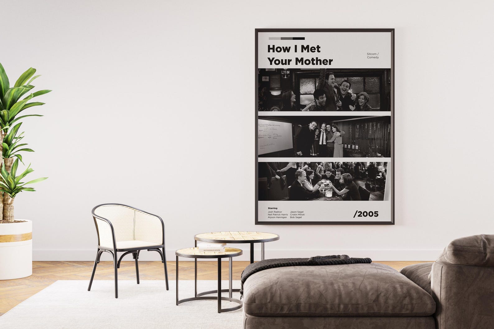 How I Met Your Mother Poster, HIMYM Poster, Vintage Wall Art, Series ...