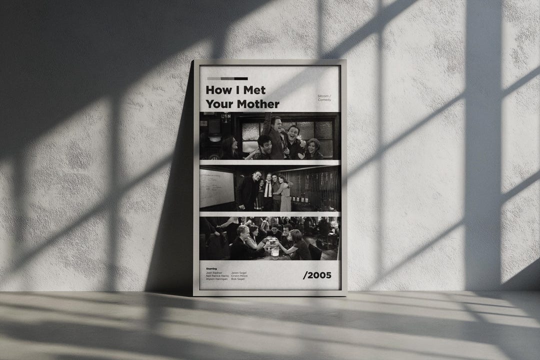 How I Met Your Mother Poster, HIMYM Poster, Vintage Wall Art, Series ...