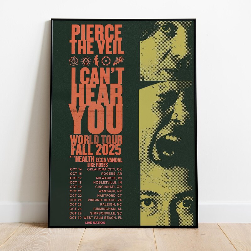 Pierce the Veil Poster - Etsy