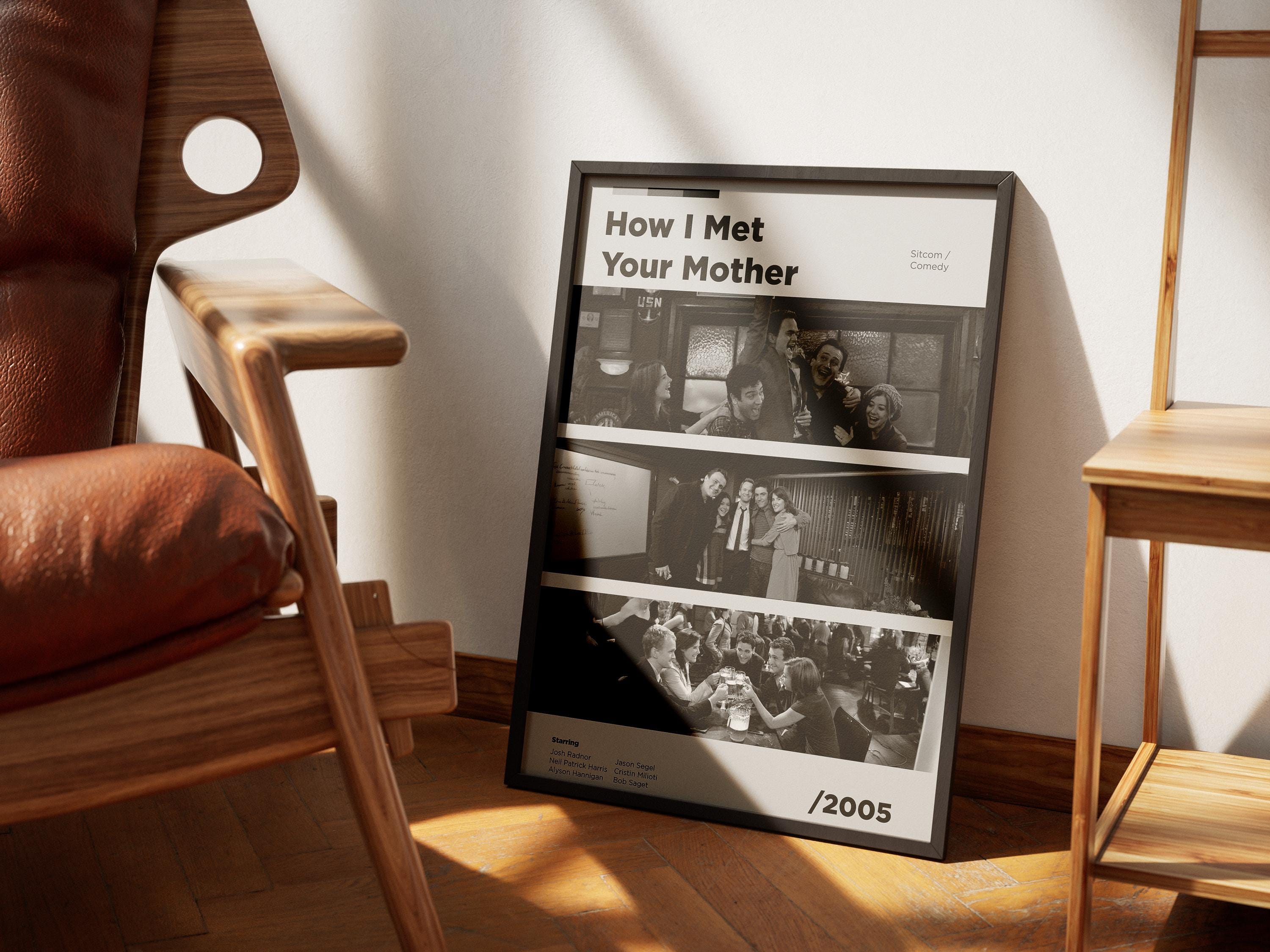 How I Met Your Mother Poster, HIMYM Poster, Vintage Wall Art, Series ...