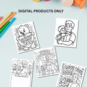 Father's Day DIY Keepsake: Printable 'why I Love Dad' Coloring Pages ...