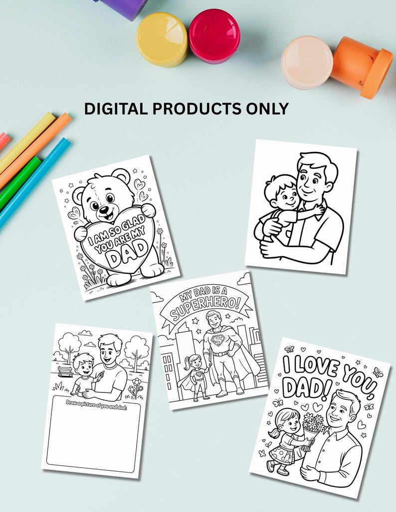 Father's Day DIY Keepsake: Printable 'why I Love Dad' Coloring Pages ...