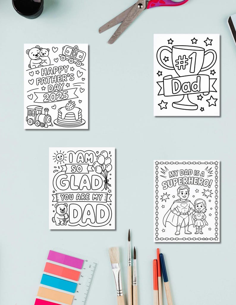 Father's Day DIY Keepsake: Printable 'why I Love Dad' Coloring Pages ...