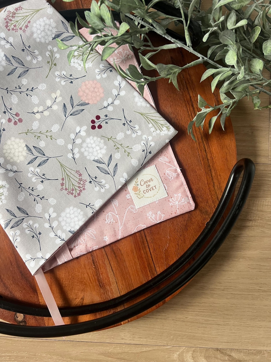 Reversible Book Cover - Wishing on a Dandelion: Adjustable Cotton Dust ...