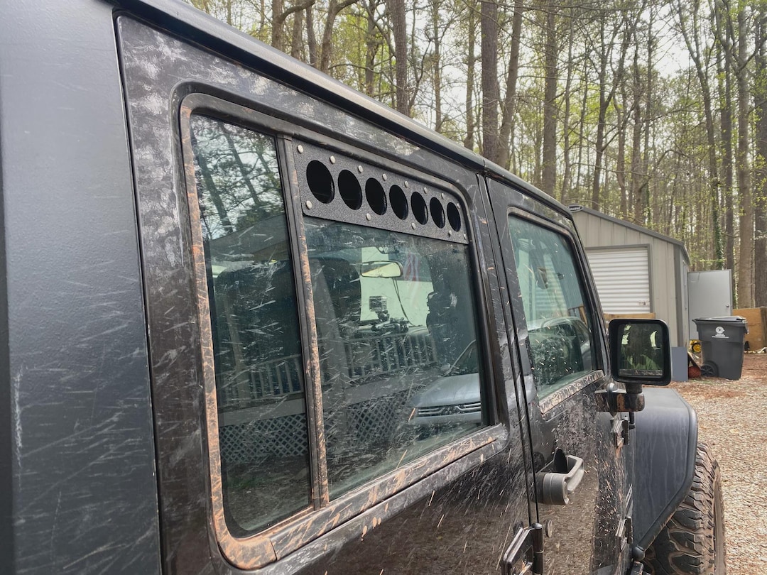 Jeep Wrangler Window Vents JK Rear Door Window Vents Camping Sleeping ...