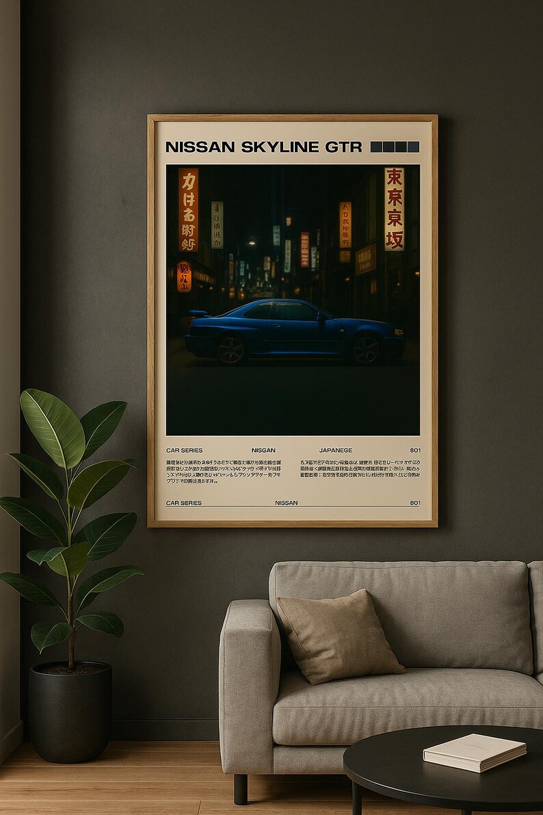 Nissan Skyline GTR R34 Poster – JDM Garage Wall Art - Etsy
