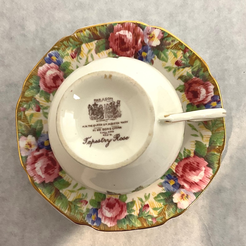 Paragon Tapestry Rose China - Etsy
