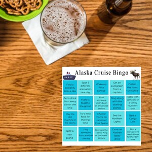 Alaska Cruise Bingo, Bar Crawl Bingo, Digital Download, Adult Scavenger ...