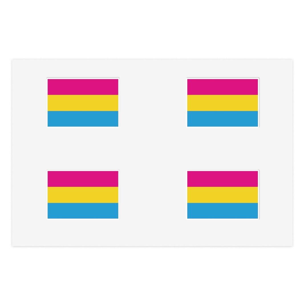 Pansexual Flag Vinyl Sticker Sheet, Pansexual Waterproof Stickers ...