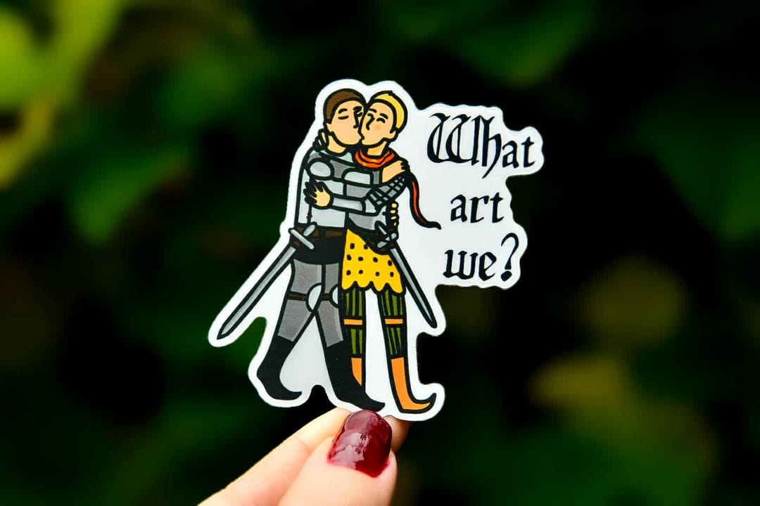 Hansry Romance Stickers | Queer Medieval Fanart | Die-cut Sticker ...