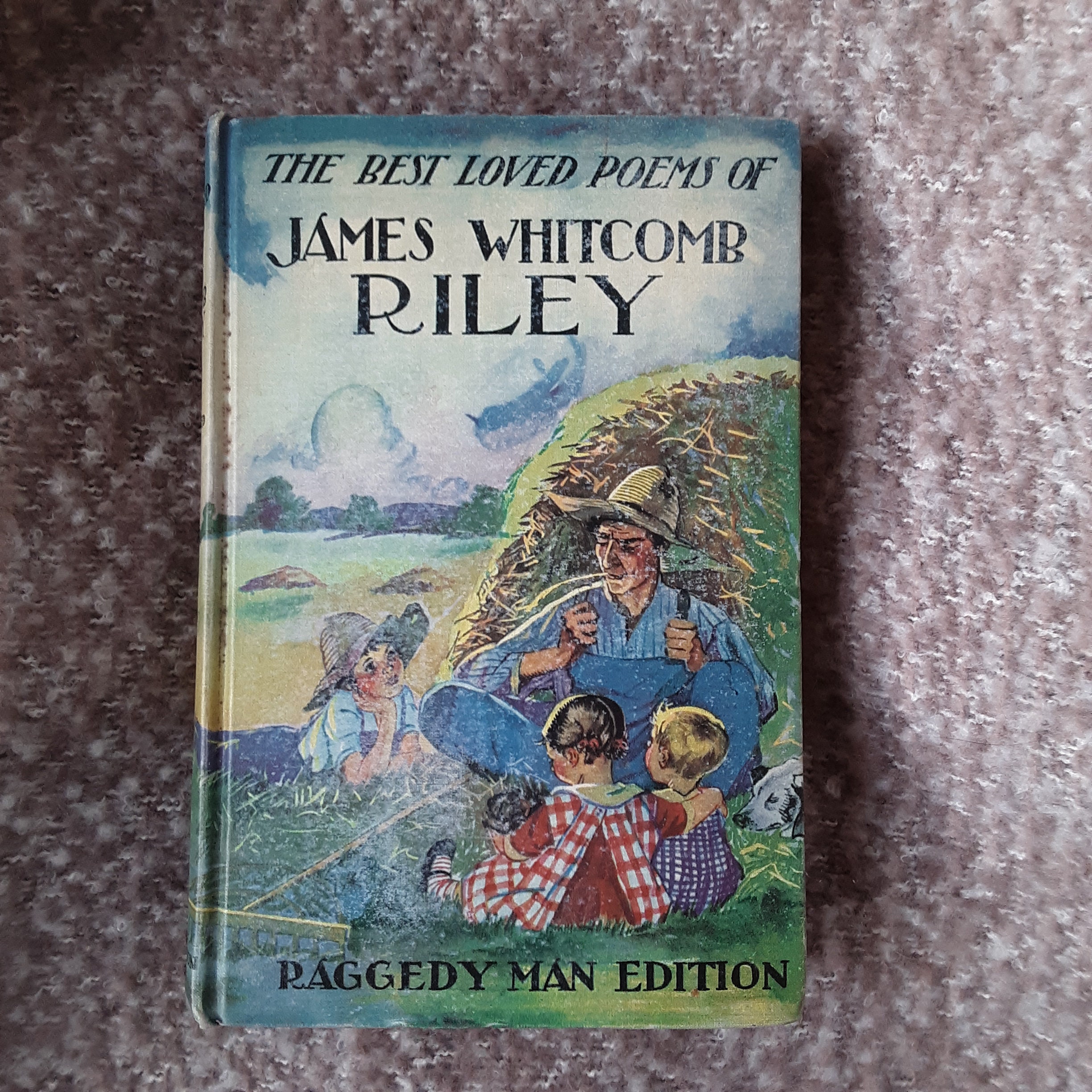 SALE the Best Loved Poems of James Whitcomb Riley Raggedy Man Ed. 1920 ...