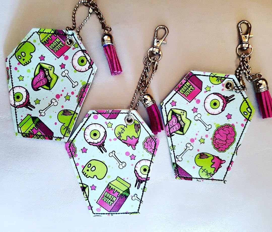 Zombie Coffin Shaped Keychain - Etsy