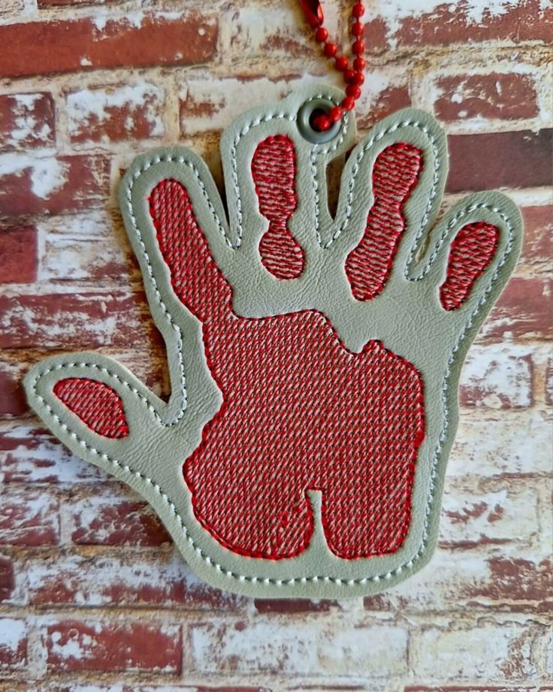 Bloody Handprint Keychain - Etsy