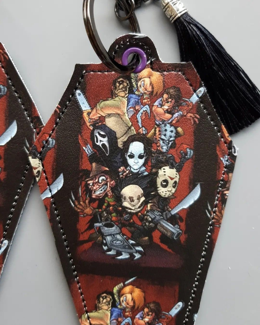 Coffin Shaped Vinyl Keychain - Slasher Horror Characters - Etsy