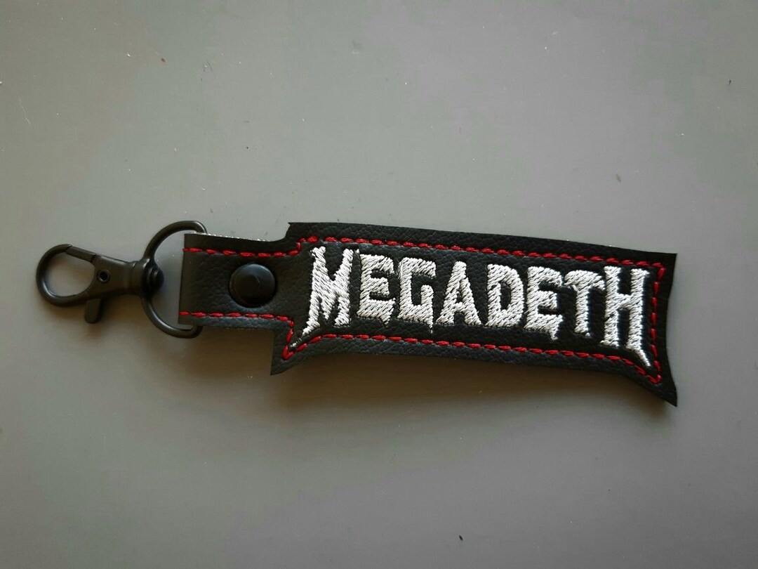 Embroidered Keychain - Metal Band - Etsy