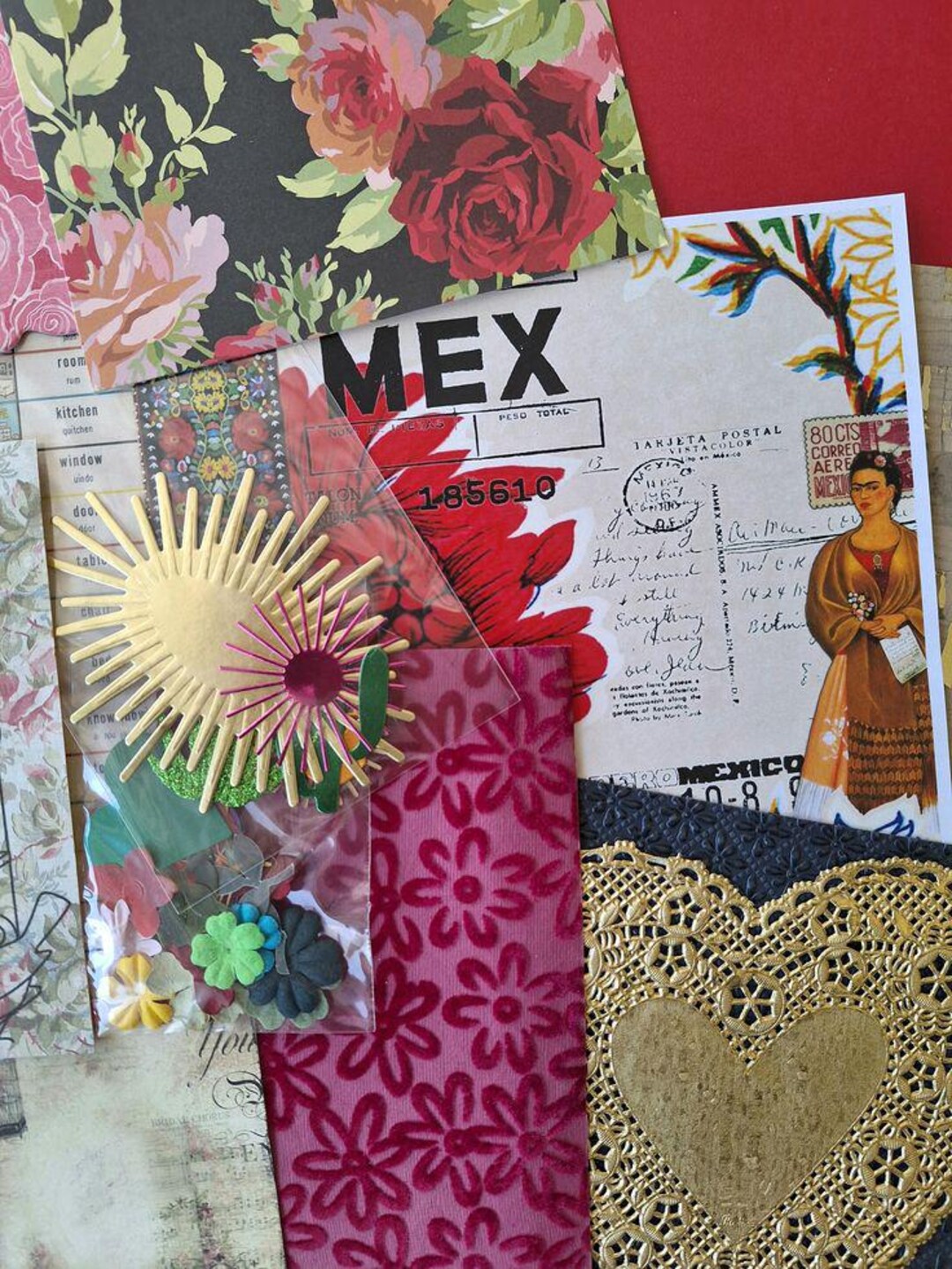 Frida Mex - Scrap Journal Paper Bundle - Includes Shipping - Etsy