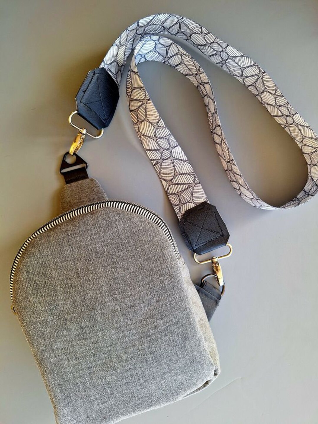 Gray Canvas Small Backpack Style Crossbody Purse - Etsy