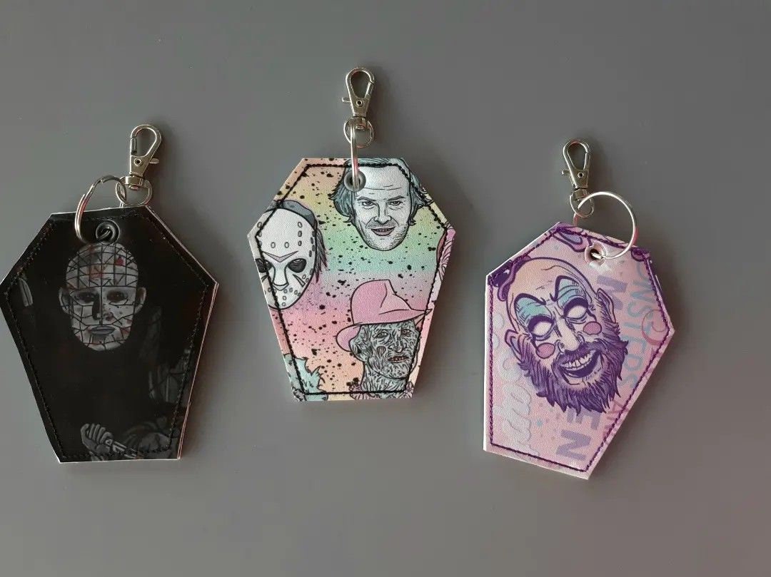 Double Sided Coffin Shaped Keychain - Horror - Etsy
