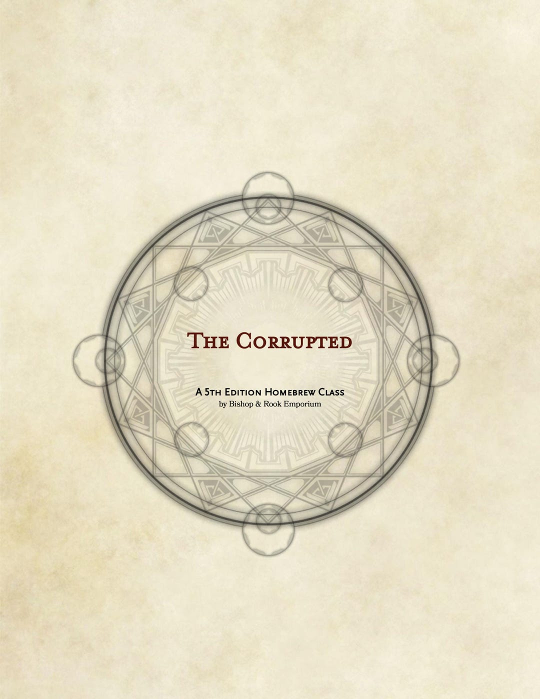 The Corrupted - A 5th Edition Homebrew Class for Dungeons & Dragons - Etsy