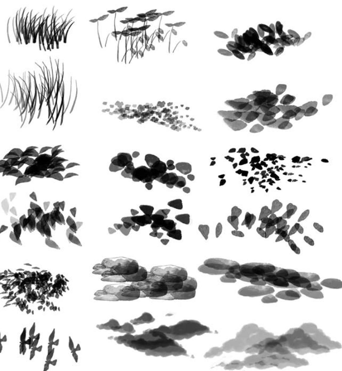 Ghibli Brush Pack for Procreate , Procreate Forest Brushes – Nature ...