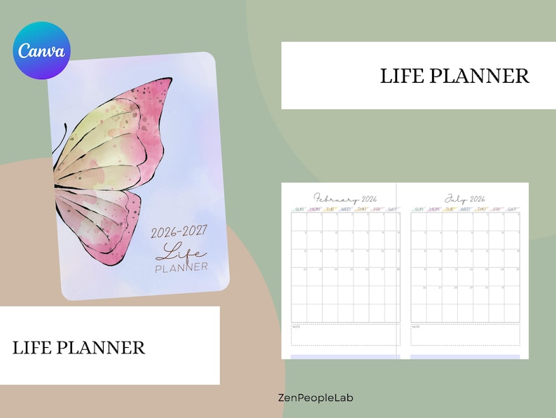 2026-2027 All-in-one Life Planner: Daily, Weekly, Monthly Tracker ...