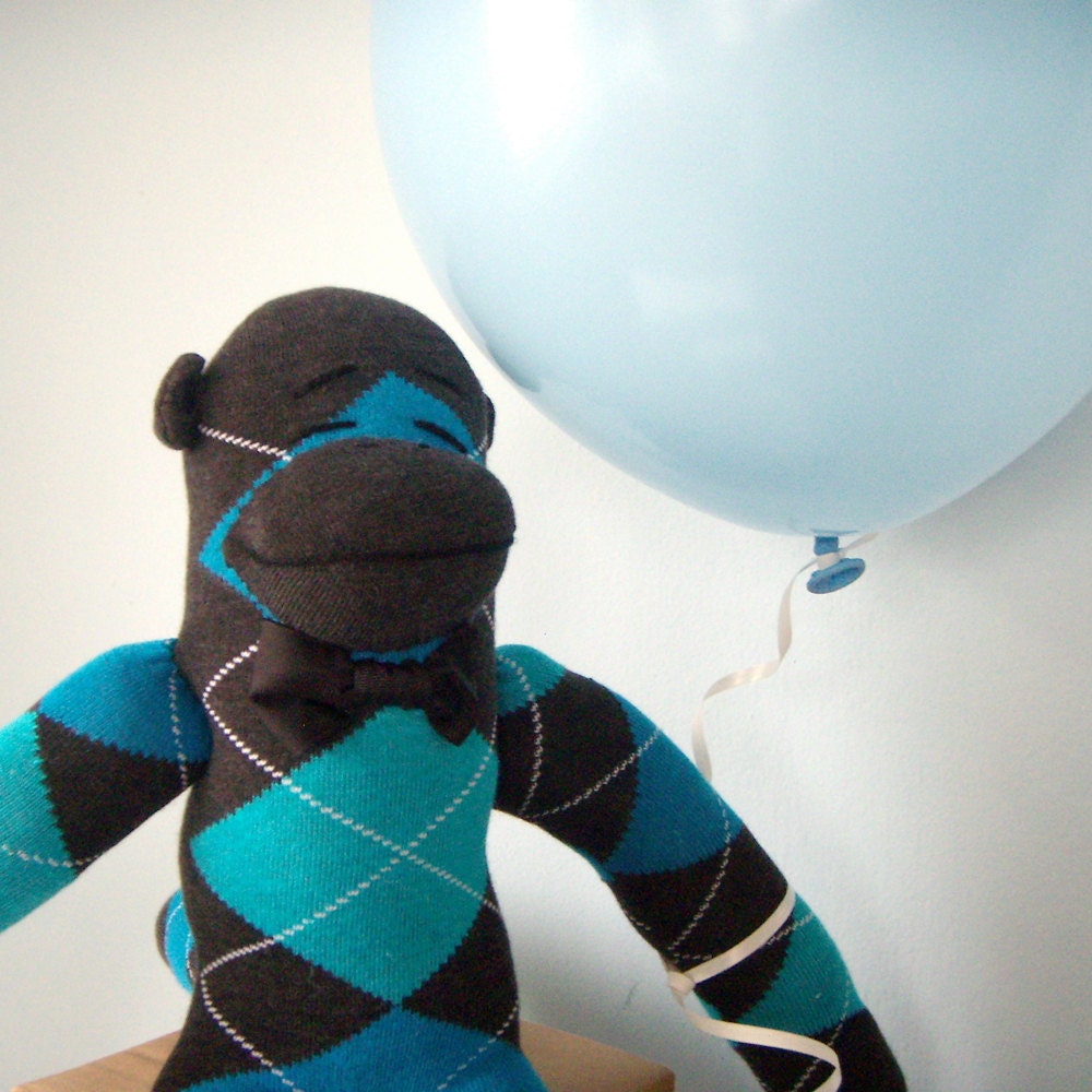 Custom Handmade Sock Monkey Plush Stuffed Animal Kids Plush - Etsy