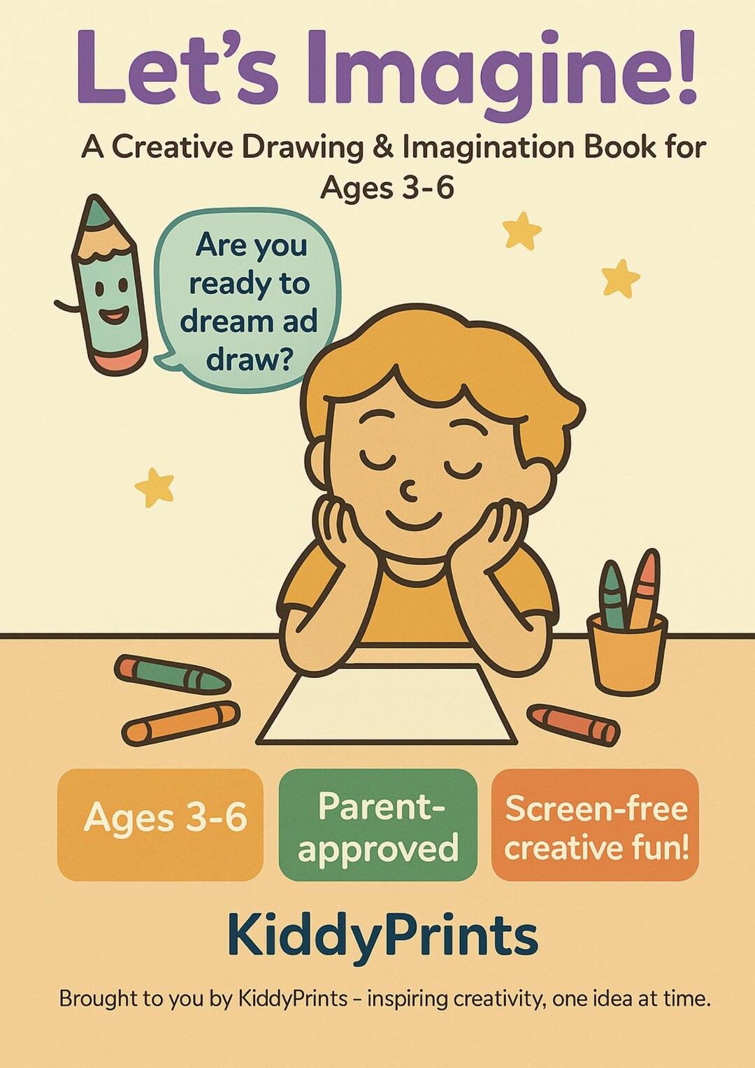 Let’s Imagine! Printable Drawing & Imagination Activity Book for Kids ...
