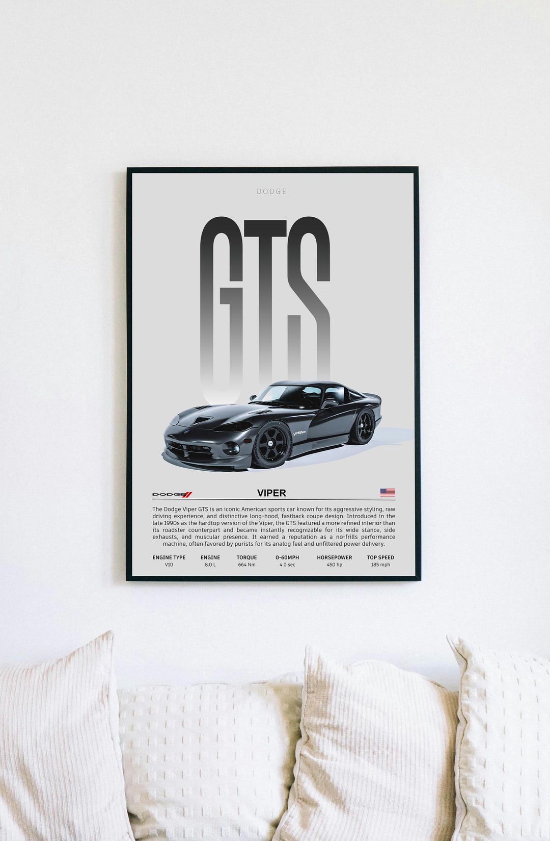 Dodge Viper Poster | Digital Download | Super Car Print | Hyper Car ...