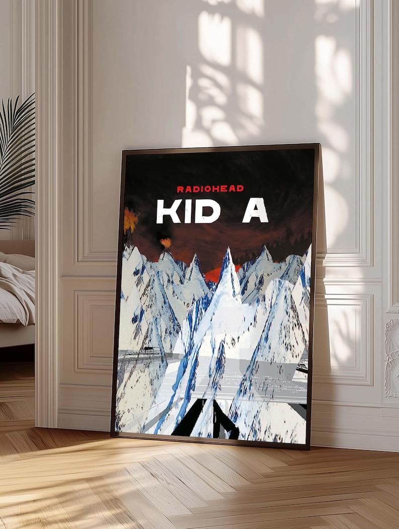 Radiohead Album Poster - Kid A Album Cover - Album Cover Poster ...