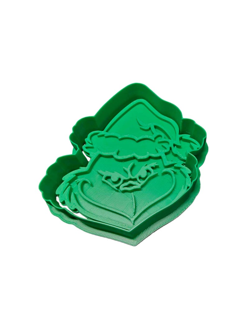 Grinch Cookie Cutter | Christmas Baking Mold | Funny Holiday Cookie ...