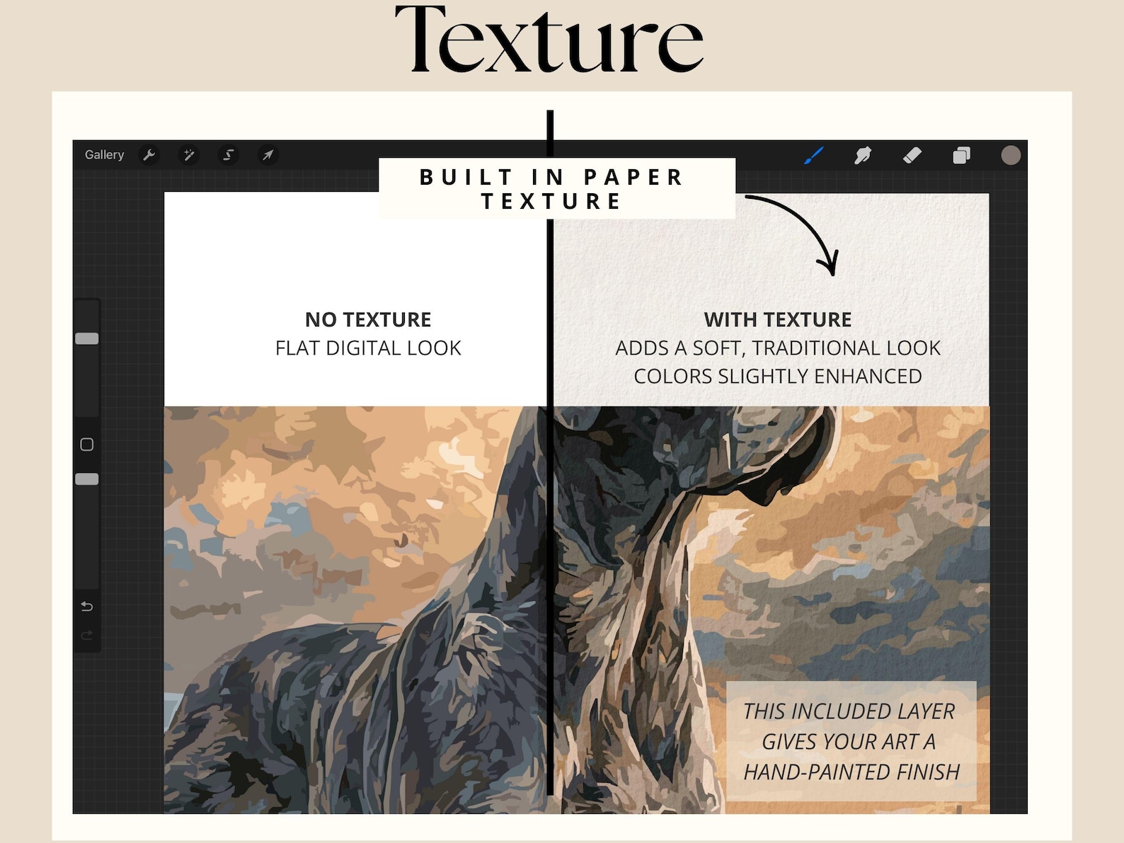 Procreate Color by Number ‚guardian of the Dusk | Lion at Sunset Scene ...