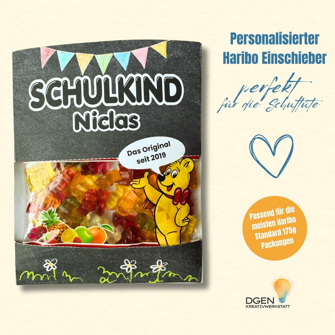 Haribo Greeting Card or Gift for School Enrollment | Personalizable ...
